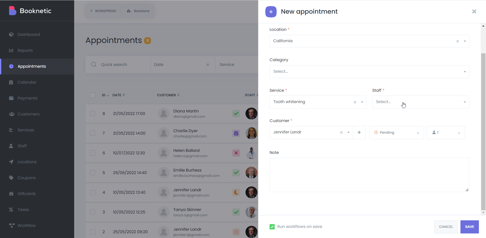Appointments Availio