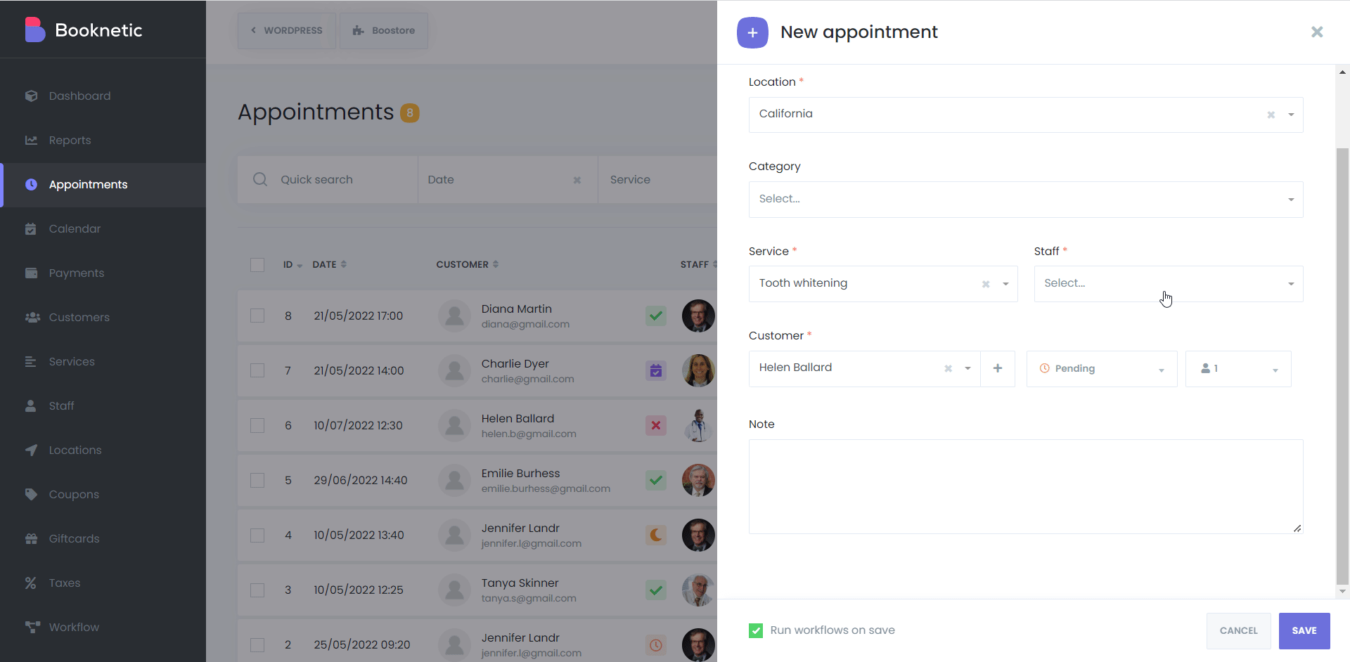 Appointments Availio
