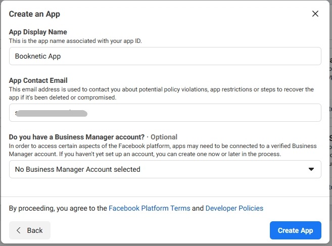 Continue with Facebook button