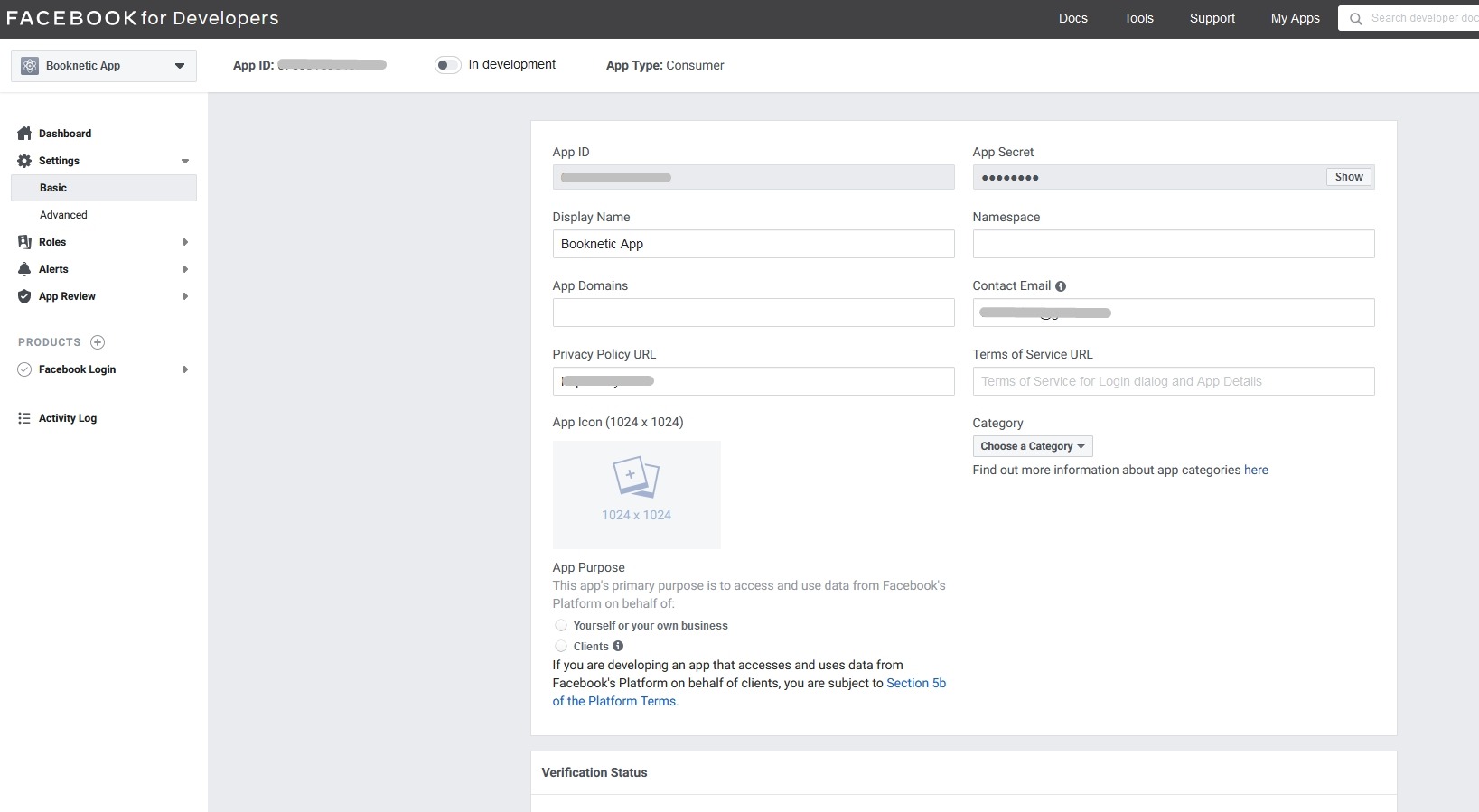 Continue with Facebook button