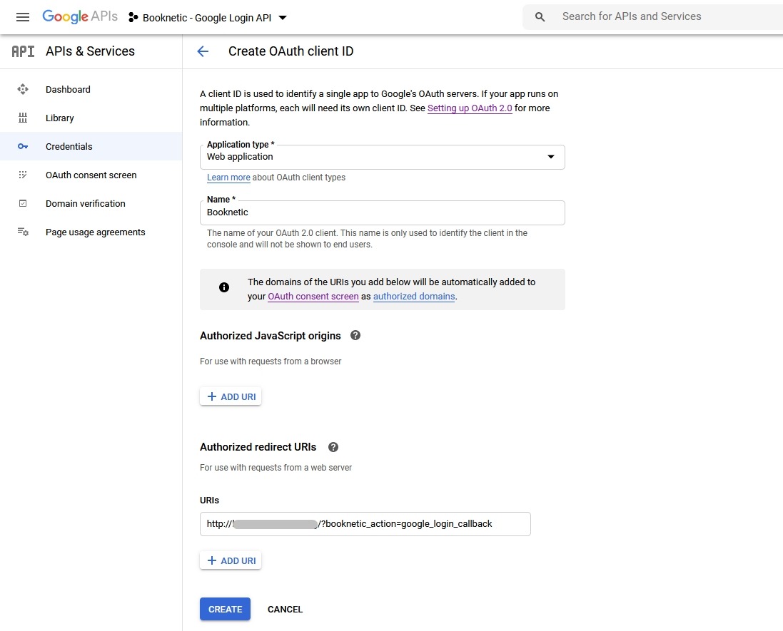 Continue with Google button